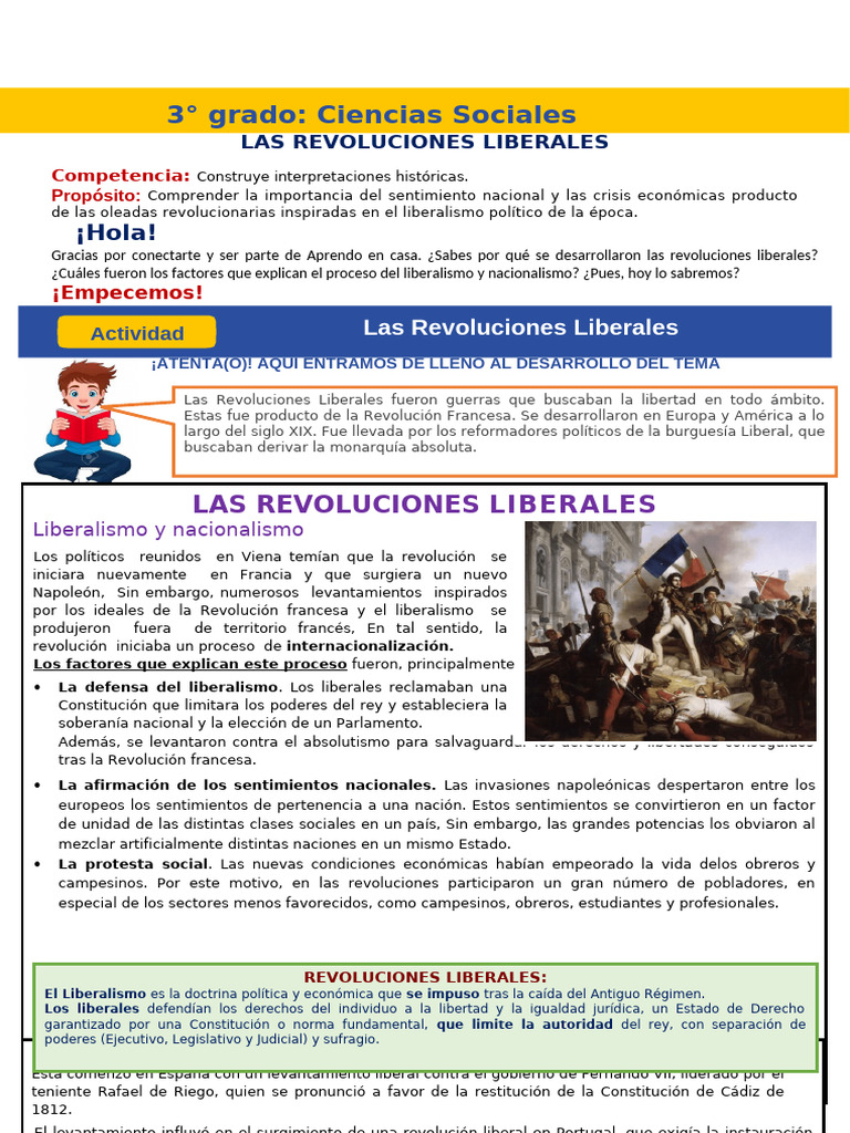 Revoluciones Liberales | PDF | Liberalismo | Francia