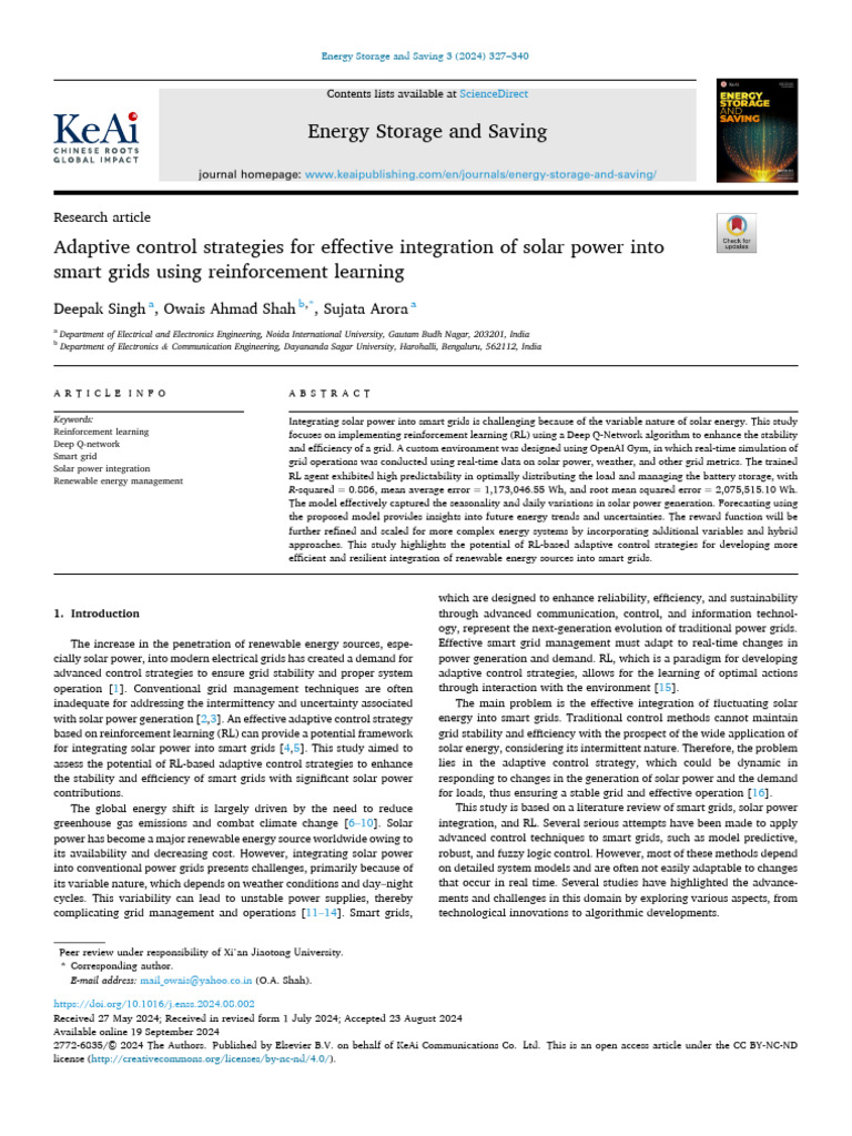 3.Adaptive Control Strategies for Effective Integration of Solar Power ...