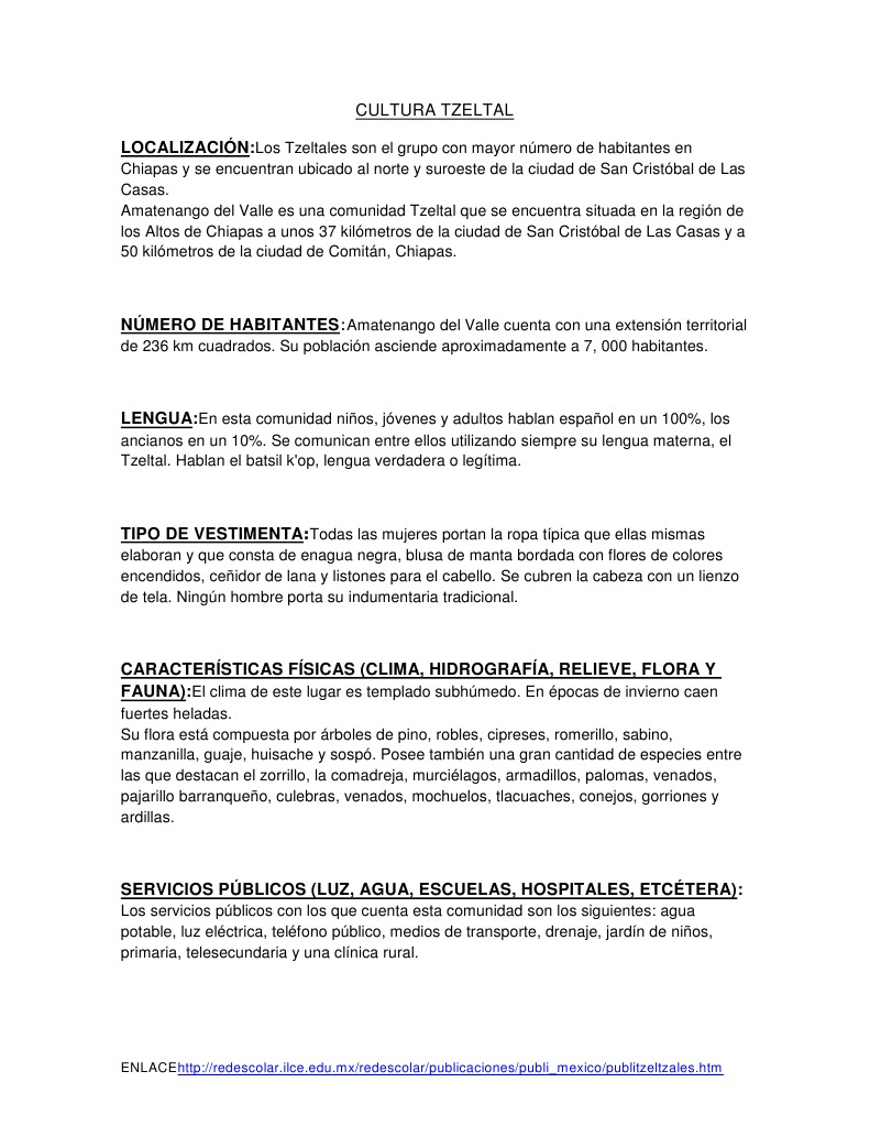 Cultura Tzeltal | PDF | Chiapas | Agricultura