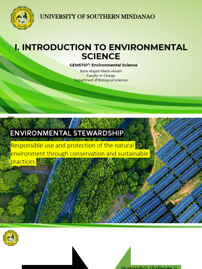 ENVI. SCI 1.-Introduction-to-Environmental-Science | PDF | Environmental Science | Environmentalism