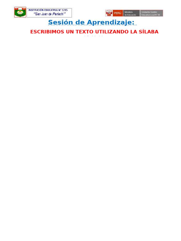 Escribiendo con sílabas GR y GL en 2do C | PDF | Escritura | Aprendizaje