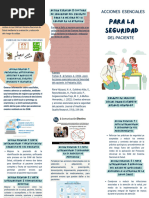 Acciones Esenciales para La Seguridad Del Paciente Tríptico | PDF | Seguridad del paciente ...
