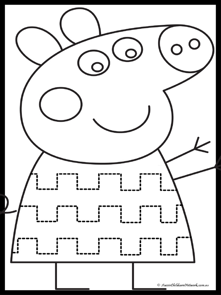 Peppa Pig Tracing Line 1 | PDF