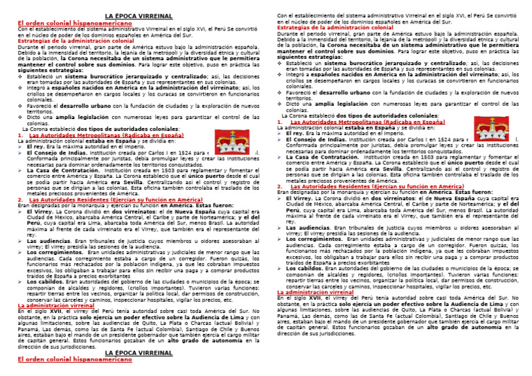 El Orden Colonial Hispanoamericano | PDF | Imperio español | Nueva españa