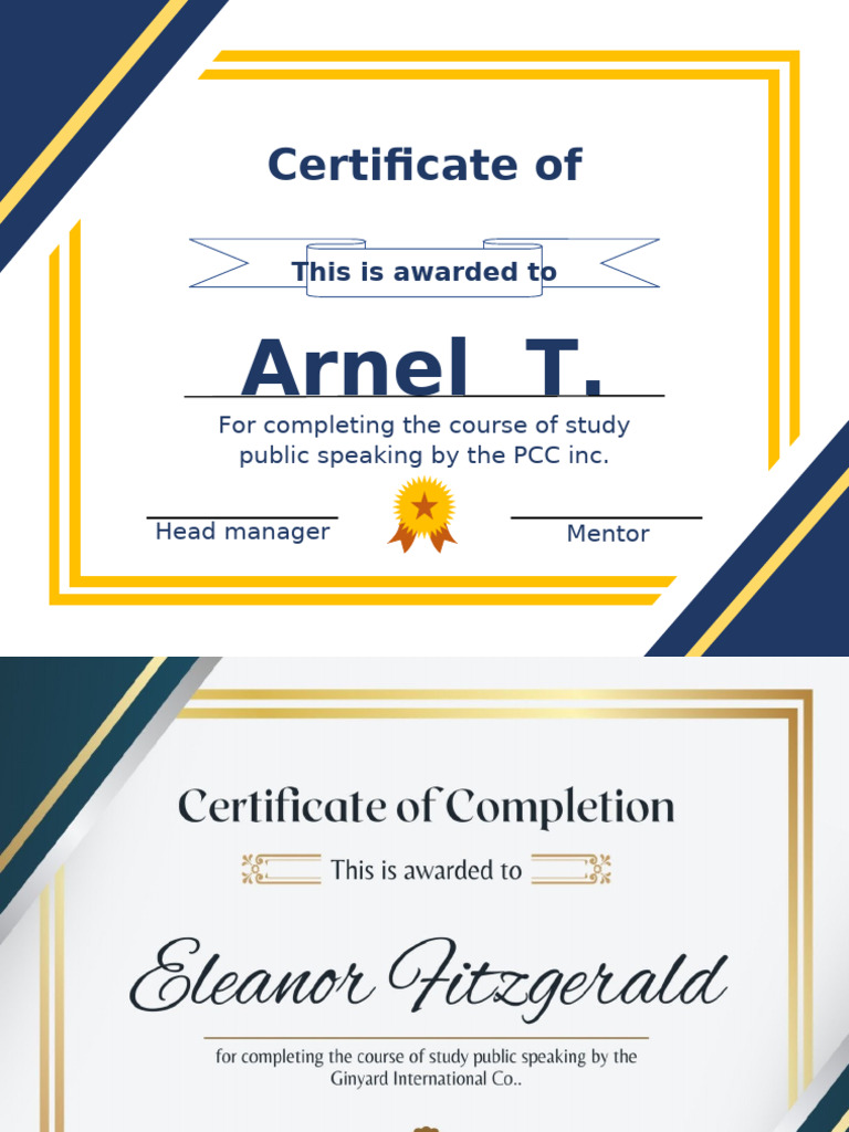 Certificate Completion | PDF