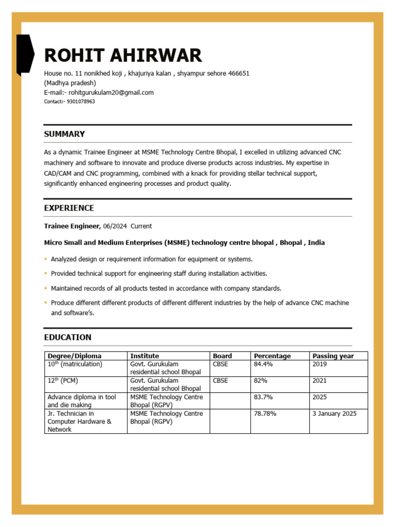Rohit Resume | PDF