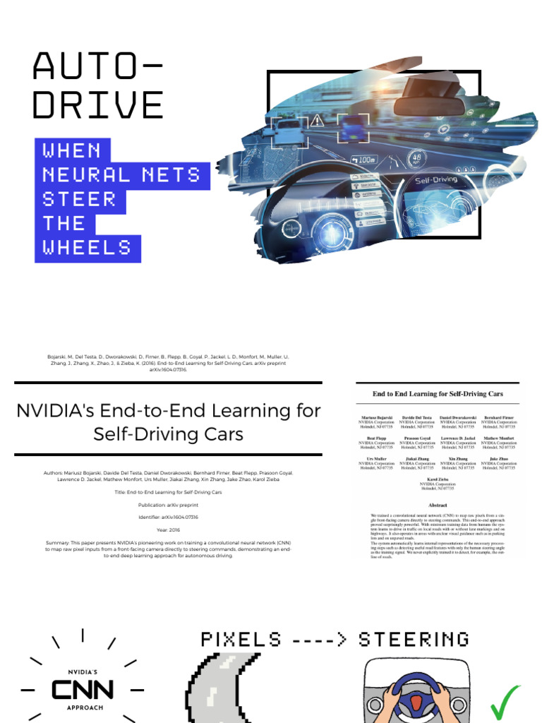AutoDrive-When Neural Nets Steer The Wheel! PDF | PDF | Simulation | Artificial Intelligence