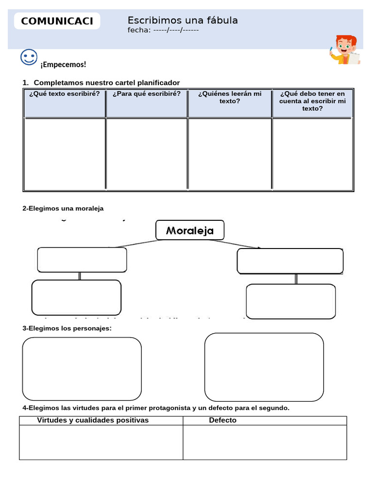 Guía para Escribir una Fábula | PDF