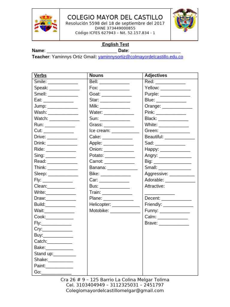 Vocabulary Third Grade | PDF