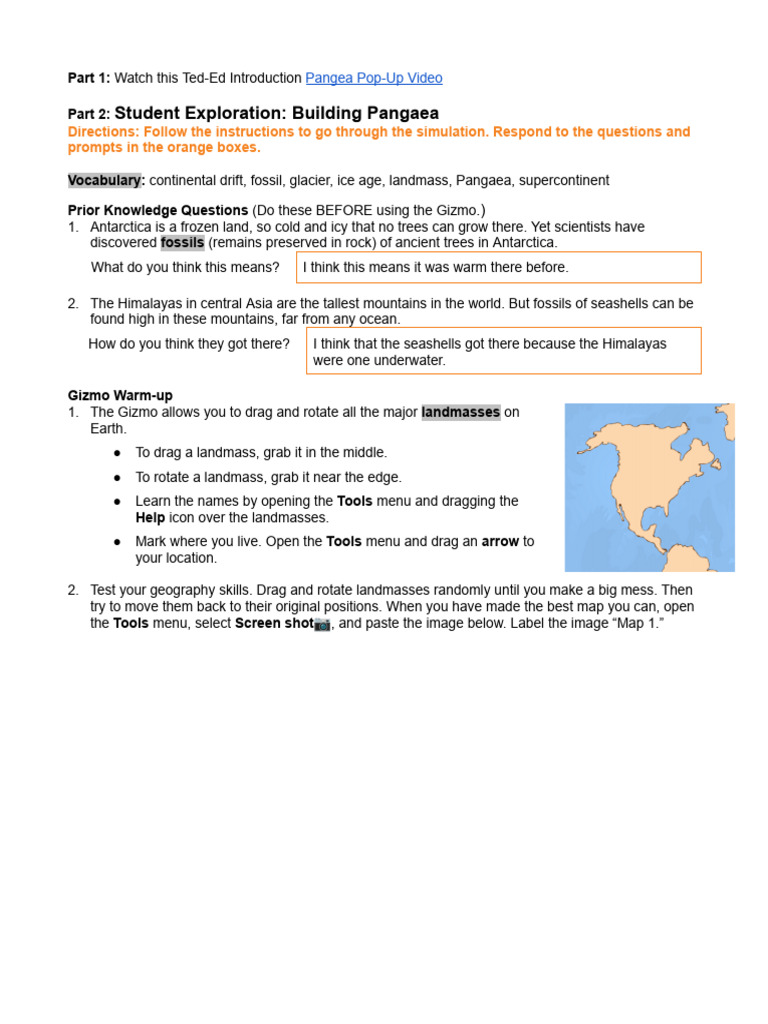 Mapping Pangaea with Fossil Evidence | PDF | Continent | Physical Geography