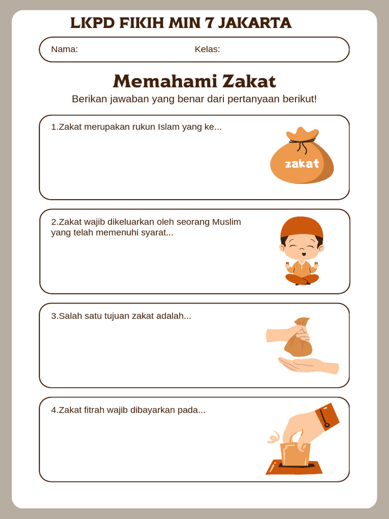 LKPD Zakat | PDF