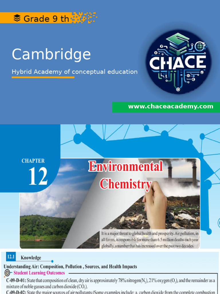 9 Chem Knowledge 12.1 Lecture 3 | PDF