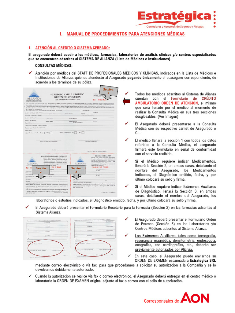 Manual de Procedimientos Médicos Alianza | PDF | Farmacia | Hospital