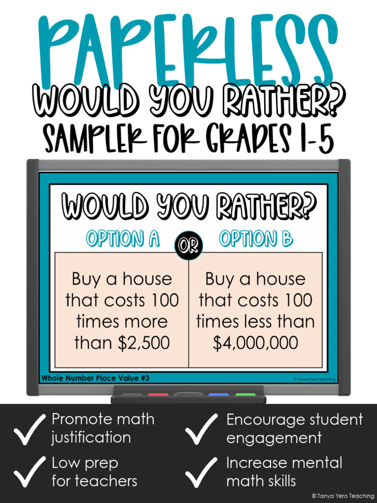 Start Here Would You Rather Sampler All Grades | PDF | Copyright ...