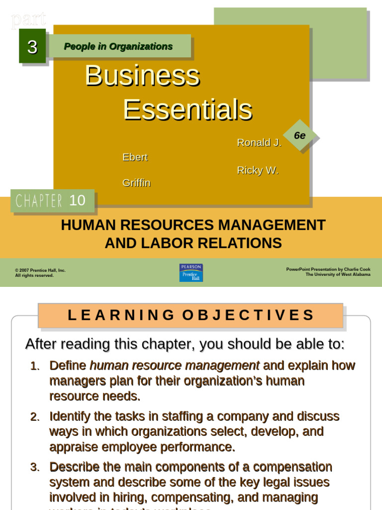 Human Resource Management Essentials | PDF | Cost Of Living ...