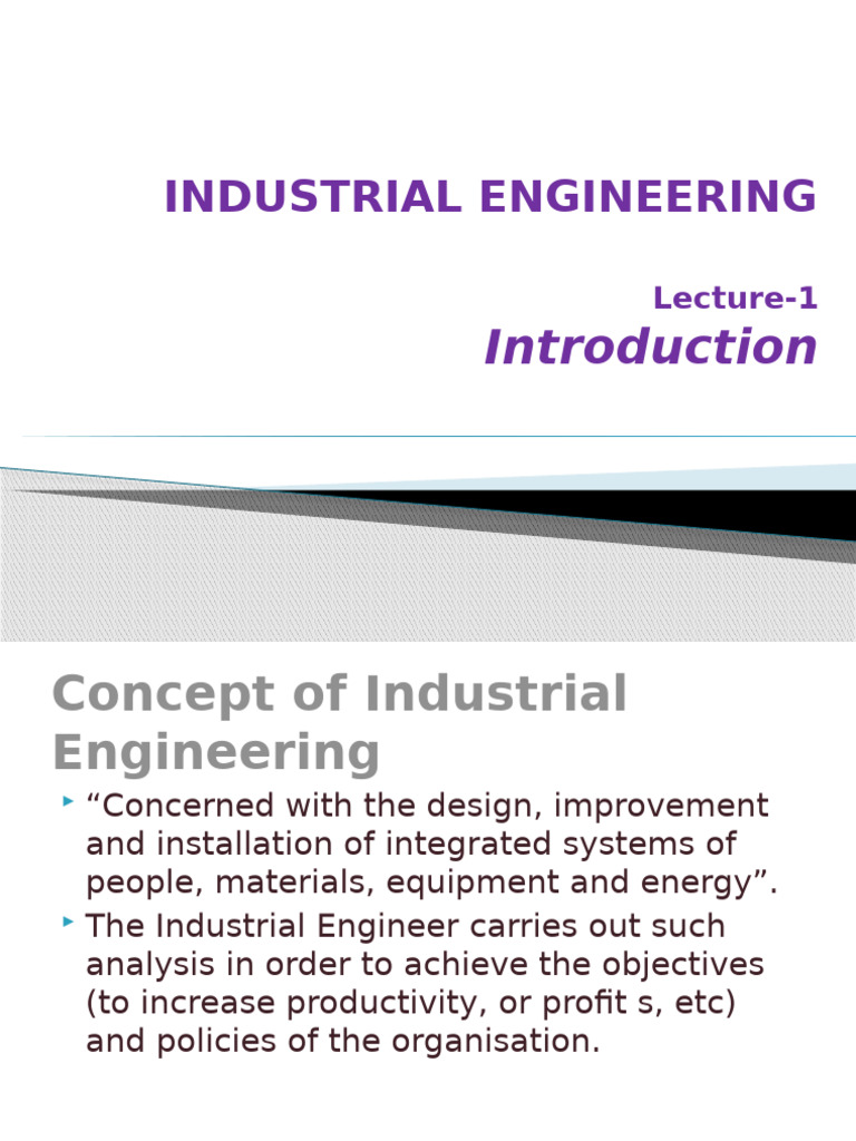 Industrial Engineering | PDF | System | Theory