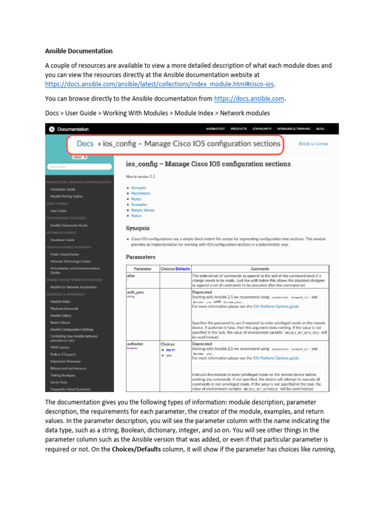 2.5 Ansible Documentation | PDF | Parameter (Computer Programming) | Documentation