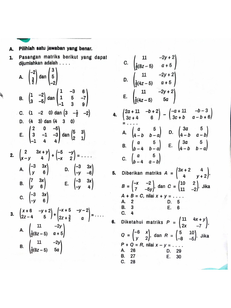 Matrix | PDF