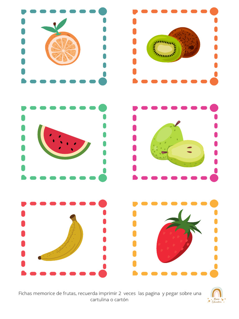Memorice Frutas | PDF