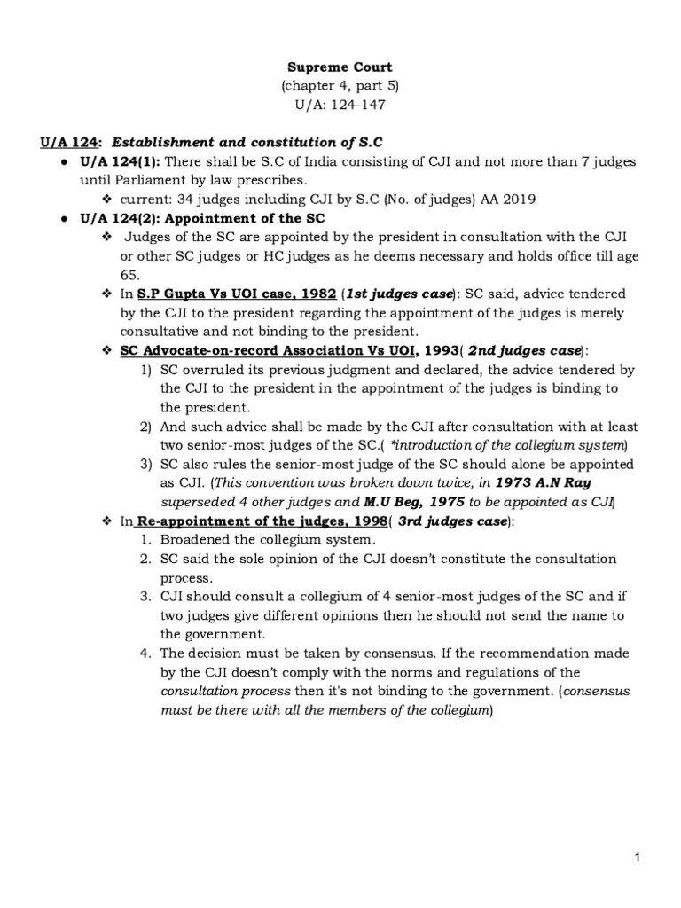 Supreme Court Appointment Process Explained | PDF | Jurisdiction | Appeal