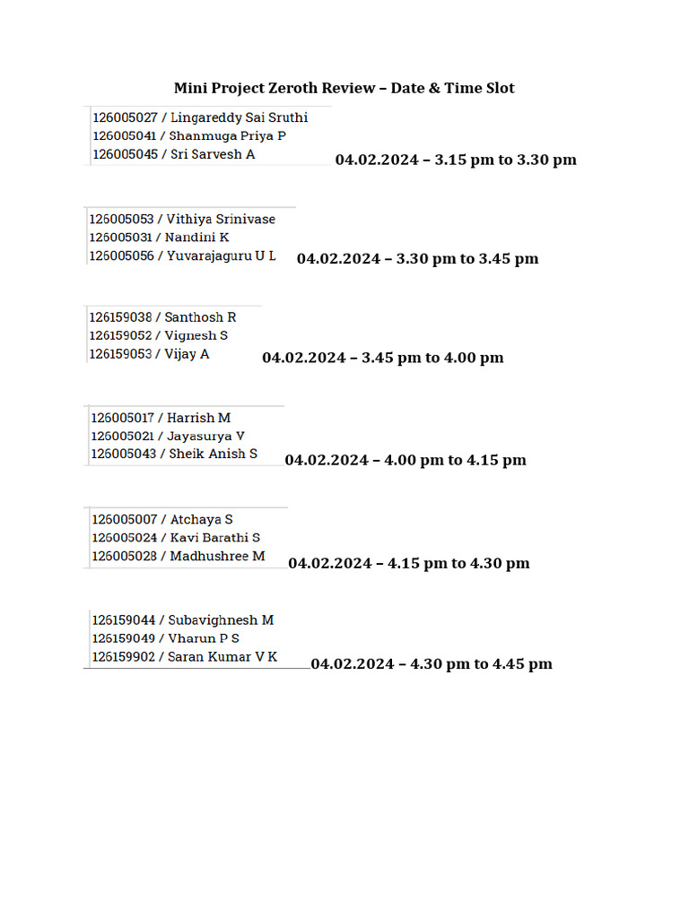 Mini Project Zeroth Review | PDF