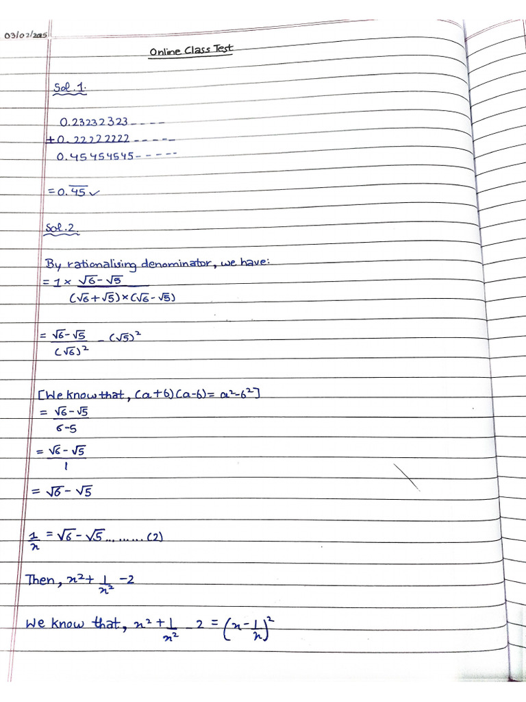 Sanjit Online Kapil Sir Class Test | PDF