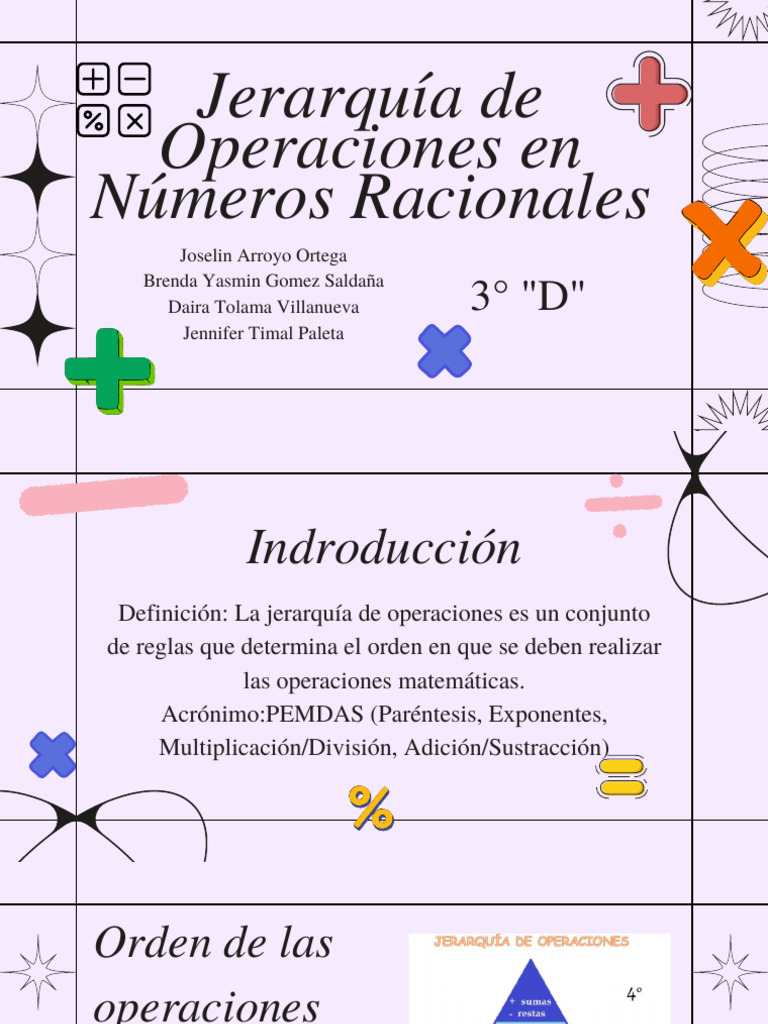 Jerarquia de Operaciones | PDF