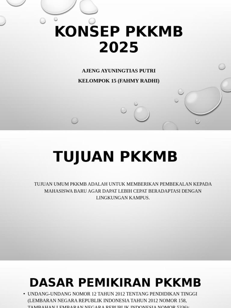 Konsep PKKMB 2025 Ajeng Ayuningtias Putri | PDF