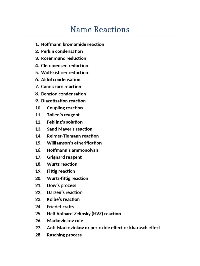 Name RXN | PDF