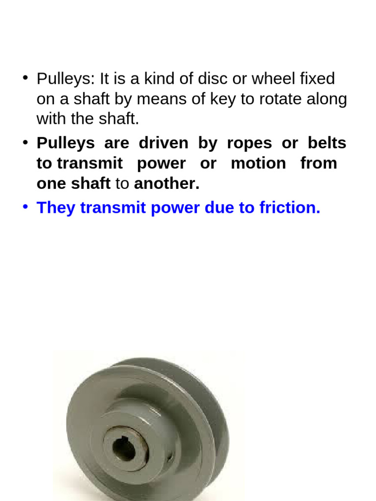 8.belts and Pulleys | PDF | Belt (Mechanical) | Manufactured Goods