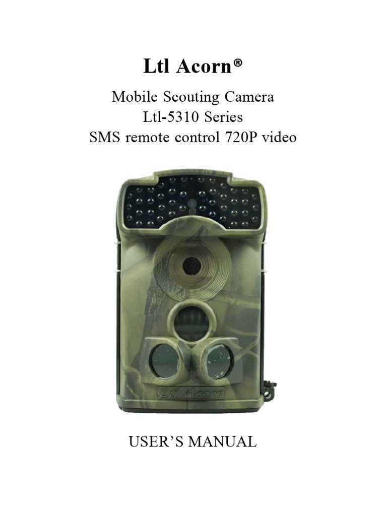 Ltl-Acorn-Ltl-5310 Manual | PDF | Camera | Computing