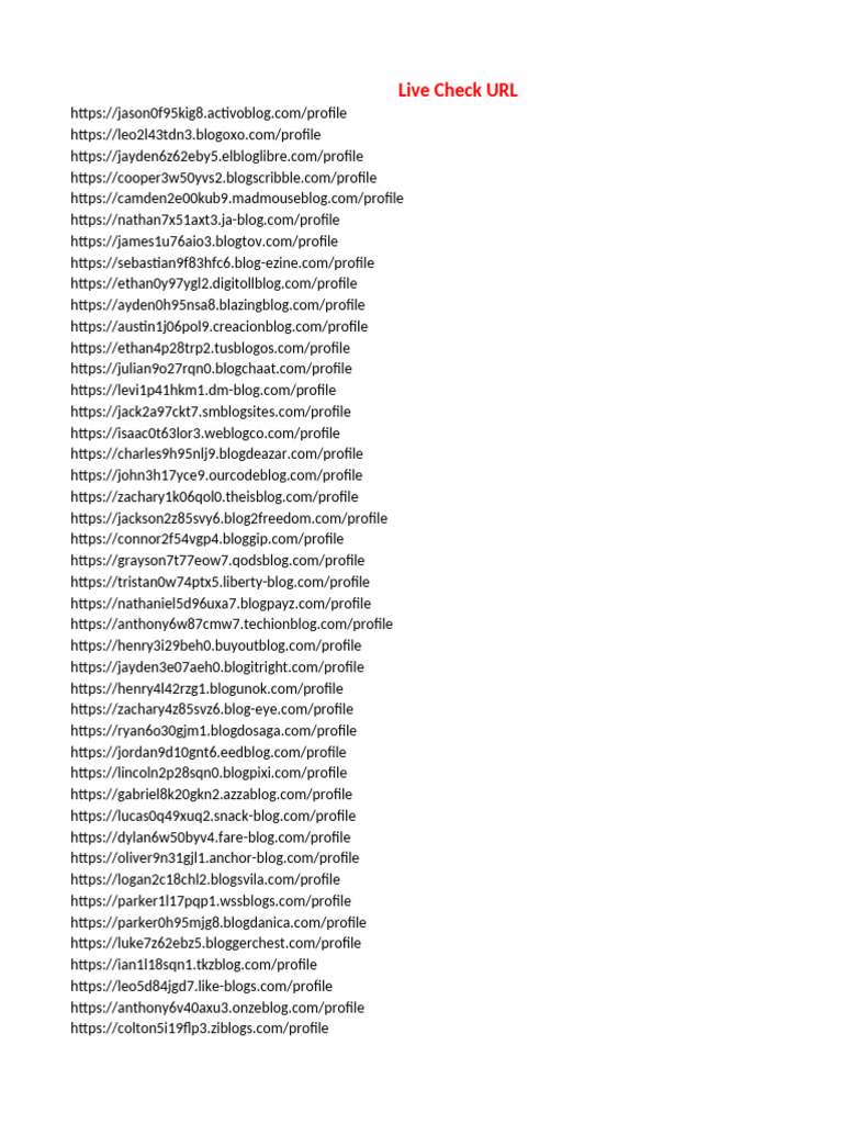 Profile Pdf