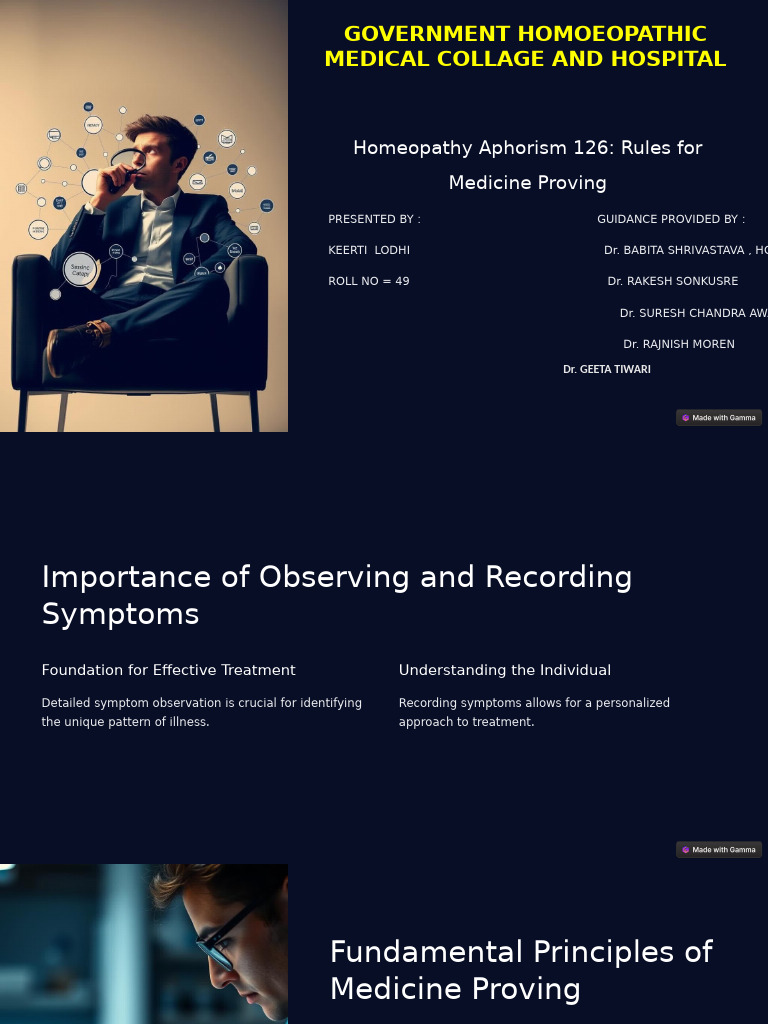 Homeopathy Aphorism 126 Rules | PDF | Homeopathy | Mental Health