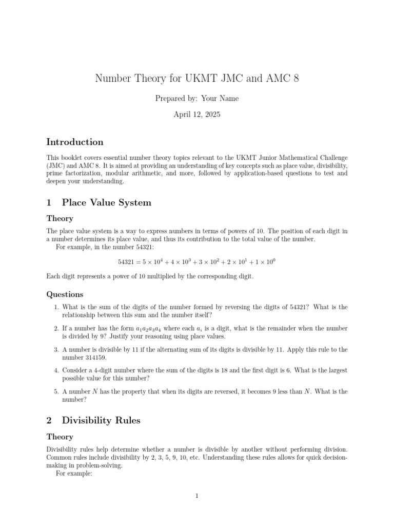 Divisibility Advanced | PDF | Prime Number | Numbers