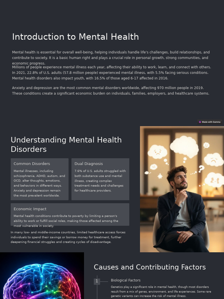 Introduction To Mental Health | PDF | Mental Disorder | Mental Health