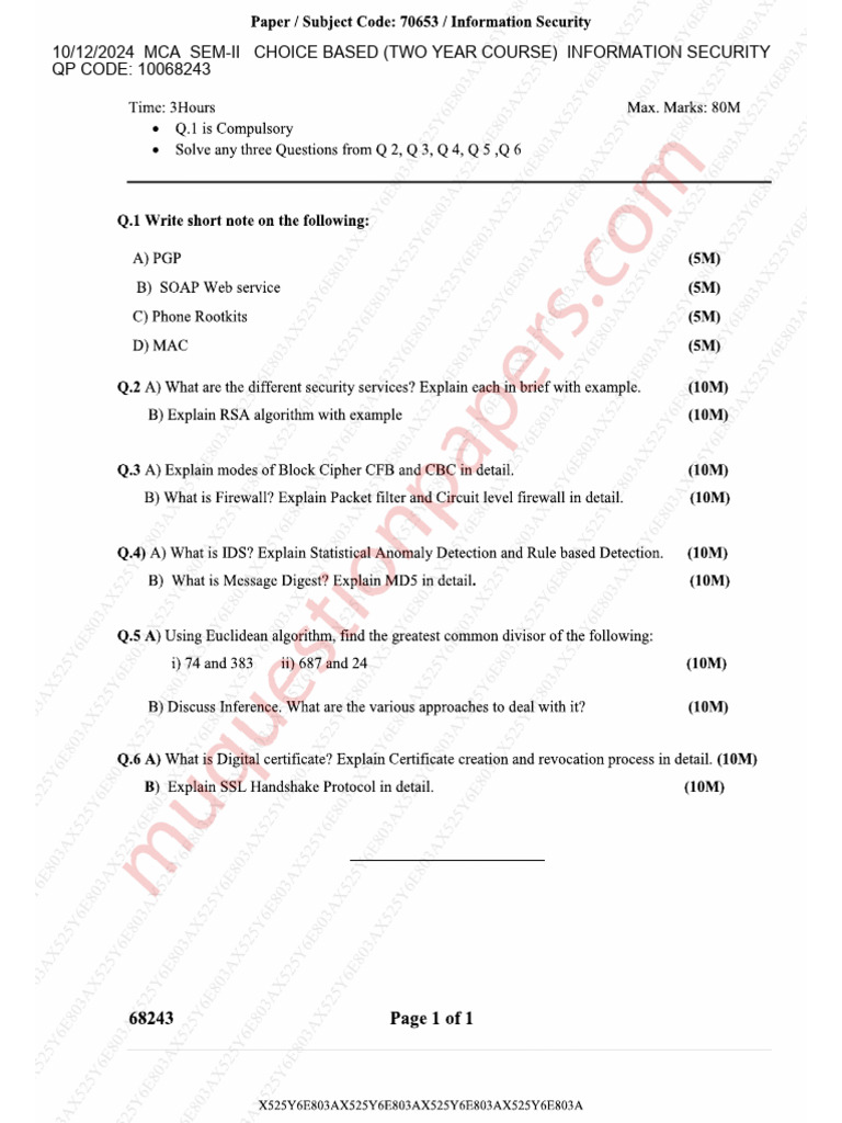 Technology - Mca Master of Computer Applications - Semester 2 - 2024 ...