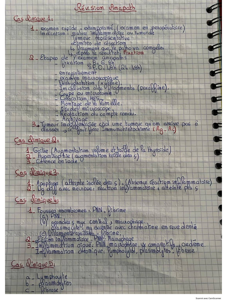 Correction Des Cas Cliniques d'Anapath Tumorale | PDF