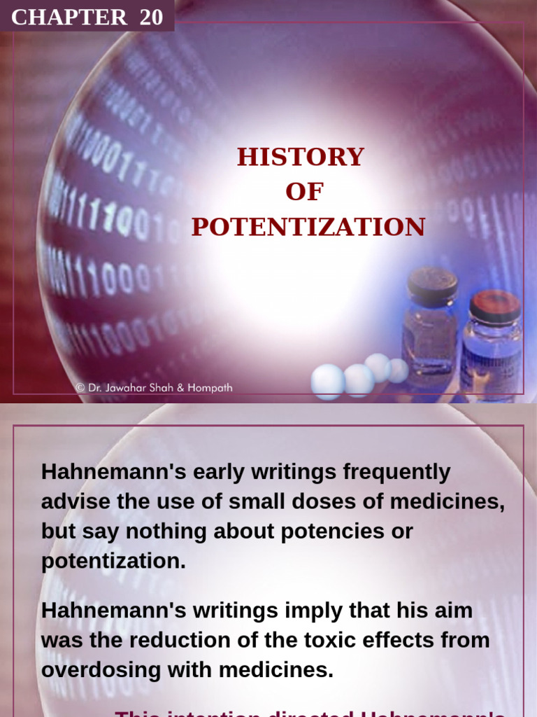 Evolution of Potentization in Homeopathy | PDF | Homeopathy | Medicine