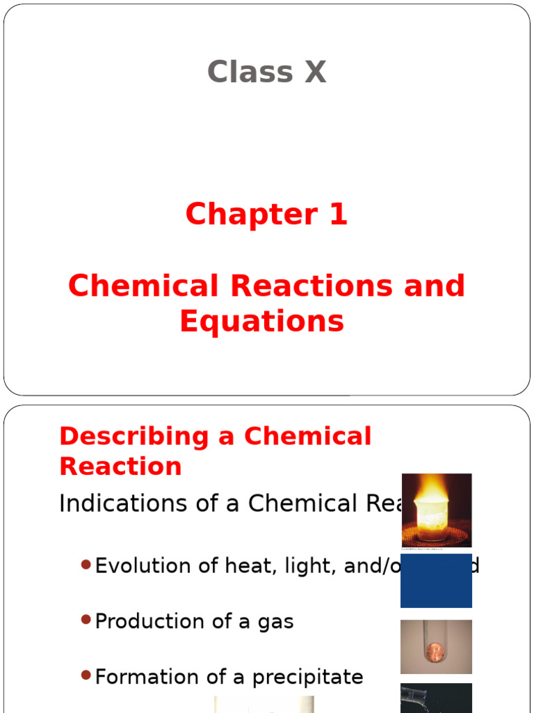 Chem - Chemical Reactions and Equations | PDF | Redox | Chemical Reactions