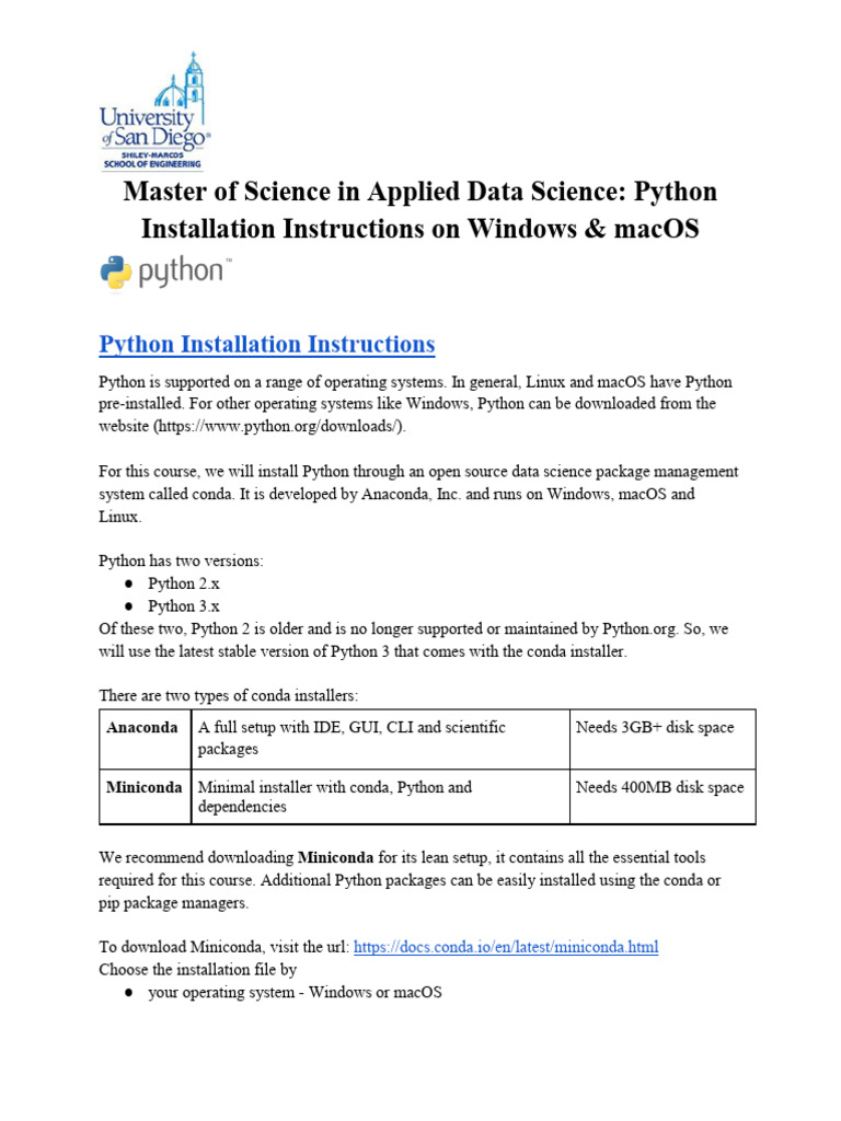 1097 Ads Pythoninstallationinstructions | PDF | Command Line Interface | Software