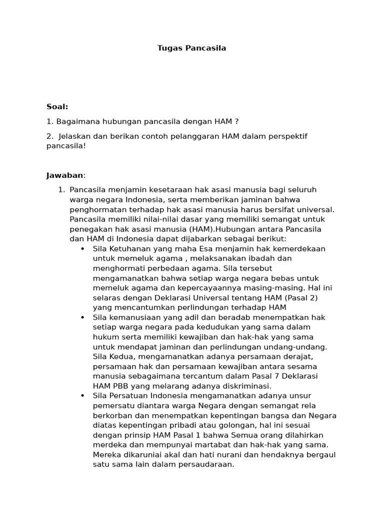 Tugas Pancasila 2 | PDF