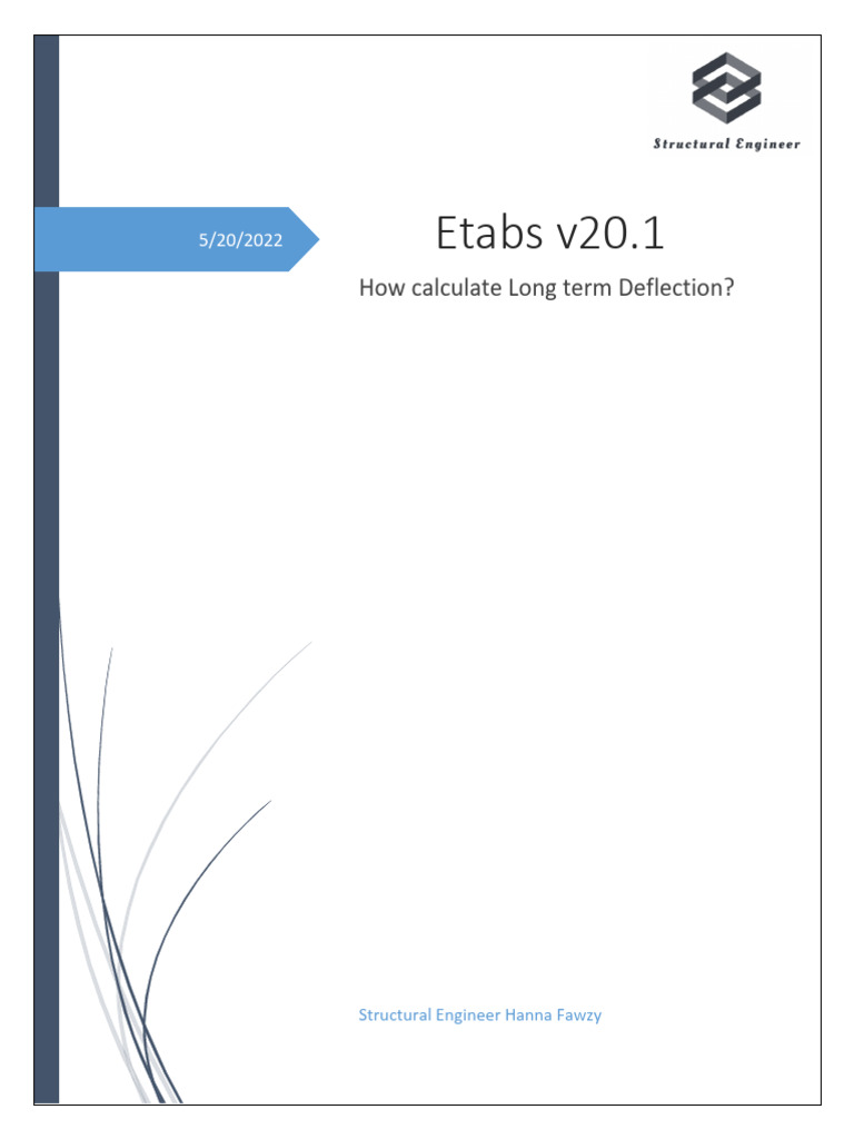 How ETABS v20 Calculate Long Term Deflection | PDF | Materials ...