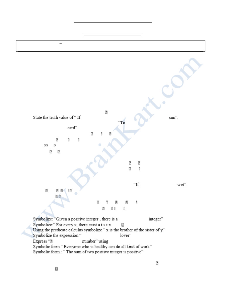 094 - MA8351, MA6566 Discrete Mathematics - Question Bank 4 | PDF | Mathematical Concepts ...