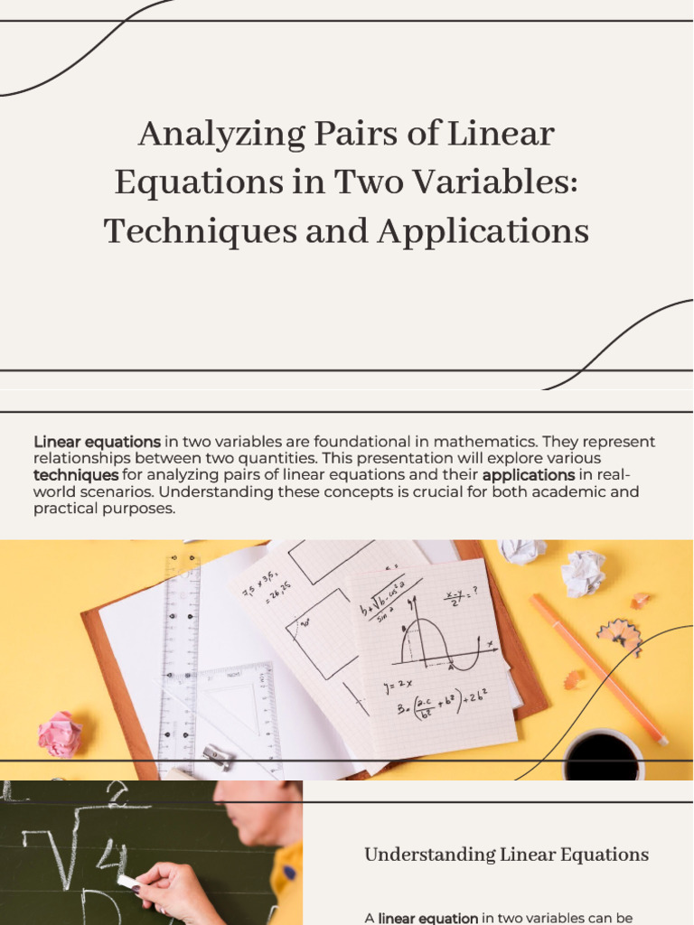 Techniques for Analyzing Linear Equations | PDF | Equations | System Of Linear Equations