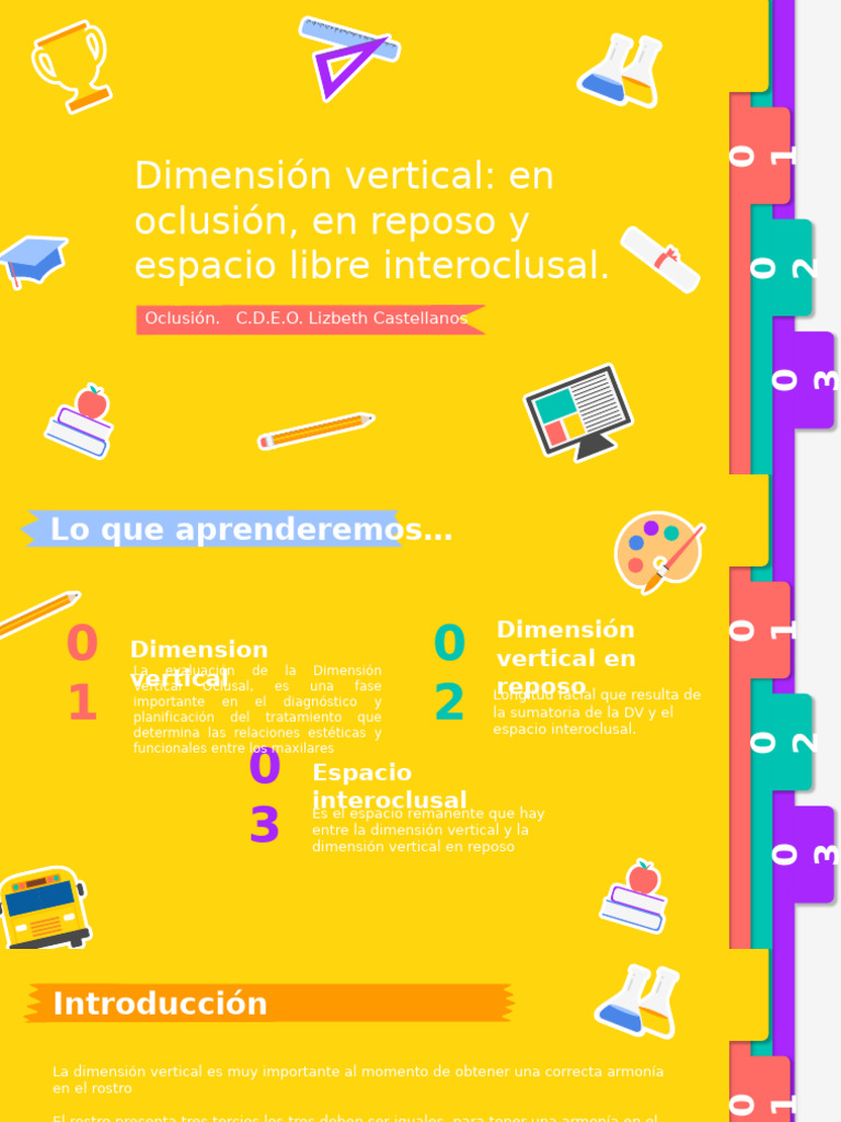 Dimensión Vertical en Oclusión Odontológica | PDF | Odontología