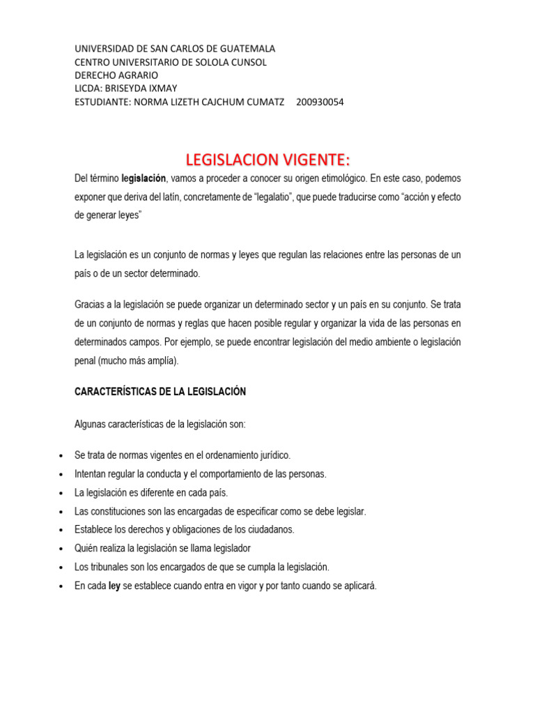 Legislación Agraria en Guatemala | PDF | Los bosques | Fauna