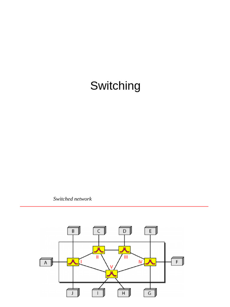 Switchingtechniques | PDF | Computer Network | Packet Switching