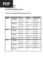 End-Of Term III Examinations Timetable - 2024-2025 - Signed | PDF