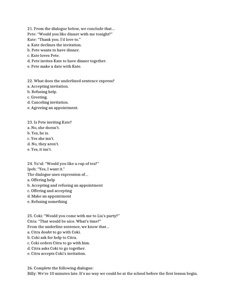 Questions 21 To 40 Two Columns | PDF