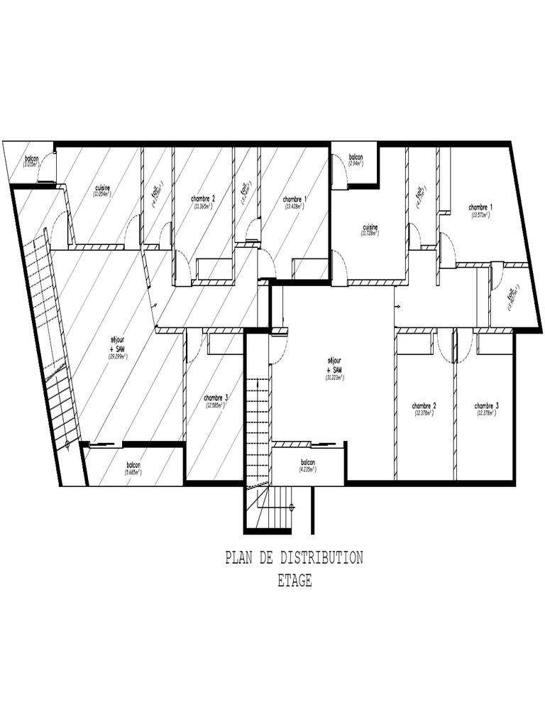 Disposition Des Appartements Étage | PDF